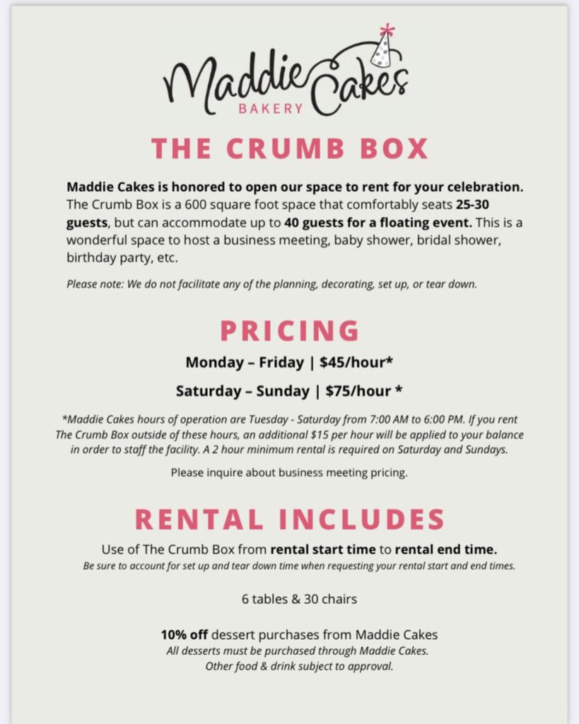 A New Event Space in Bermuda Run: The Crumb Box - Bermuda Run